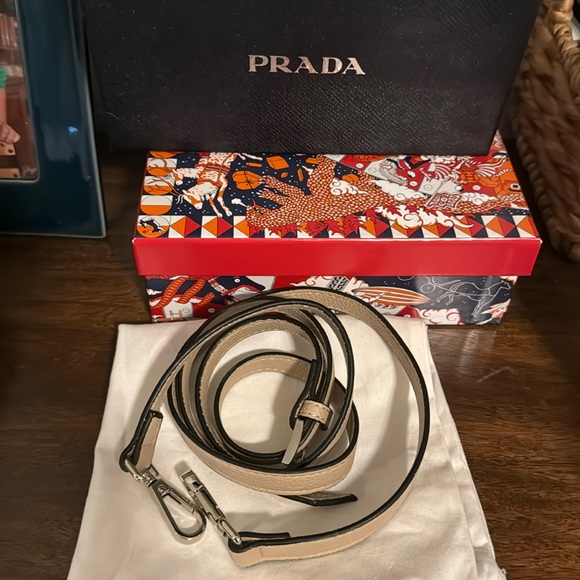 Prada | Bags | Prada Neutral Tan Strap For Bag | Poshmark